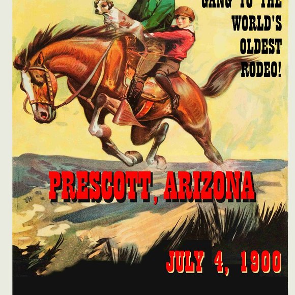Wall Decor | Prescott Worlds Oldest Rodeo Poster 2x28 | Poshmark